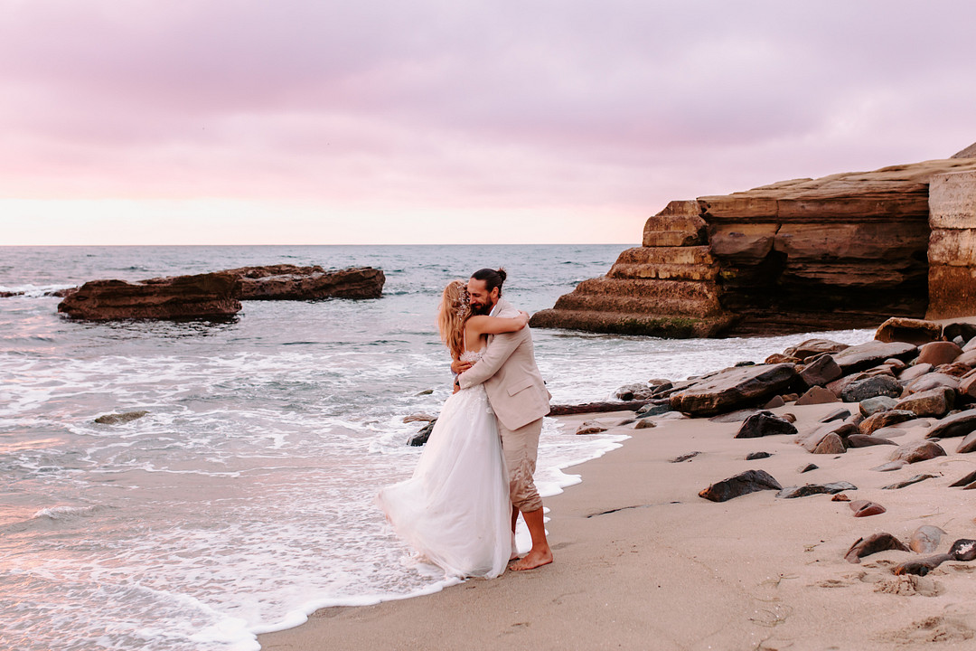 Katie and Matt's Dreamy Beach Adventure & Elopement - Brides & Weddings ...