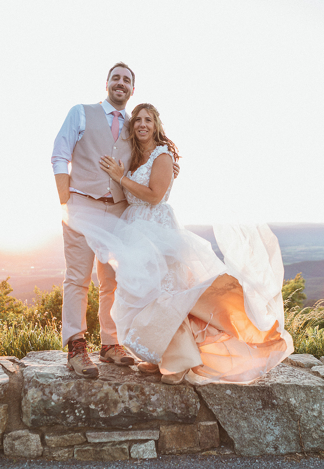 Caroline and Kyle's Intimate Mountain Wedding - Brides & Weddings Magazine