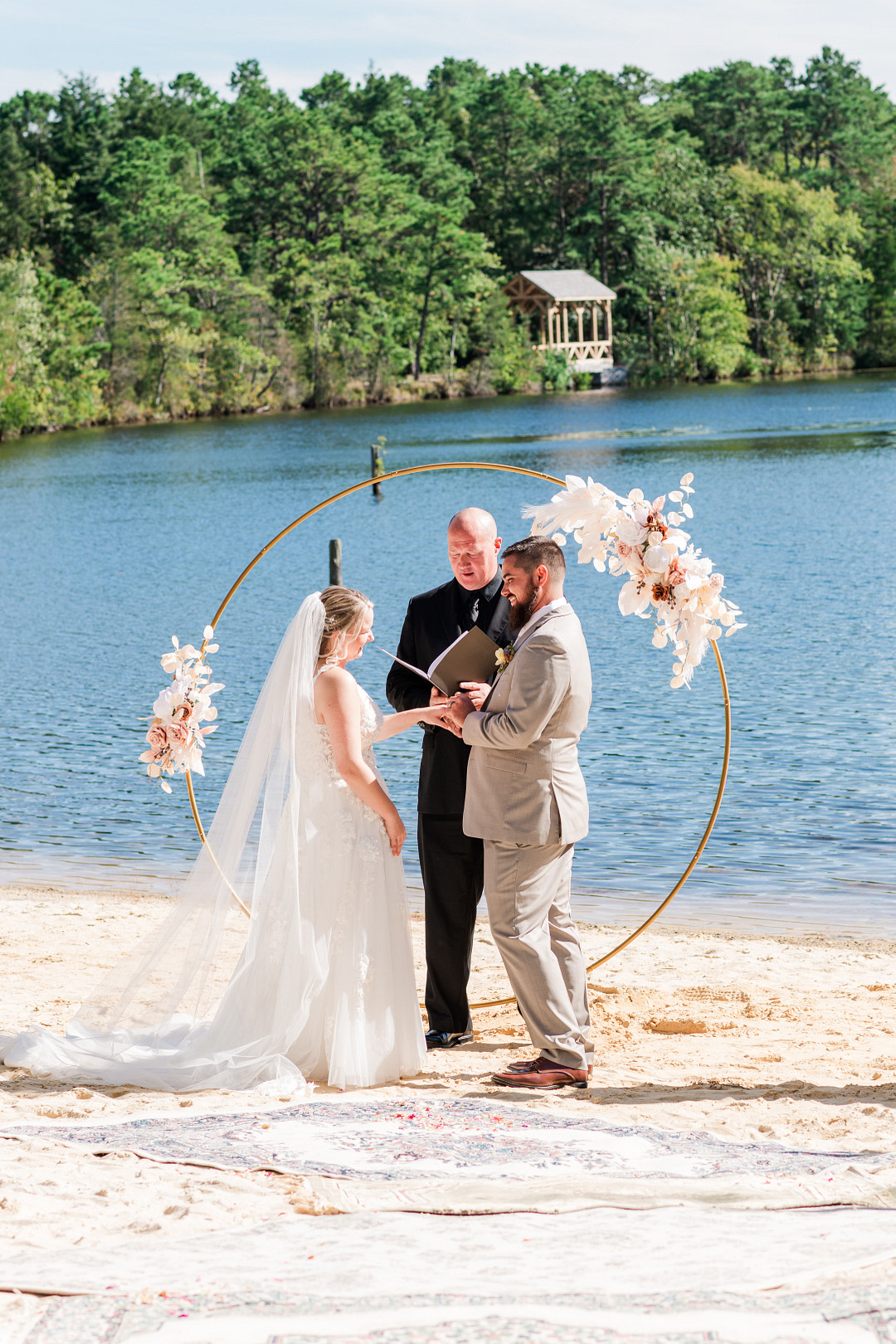 Emily and Dustin's Lake Side Boho DIY Wedding - Brides & Weddings Magazine