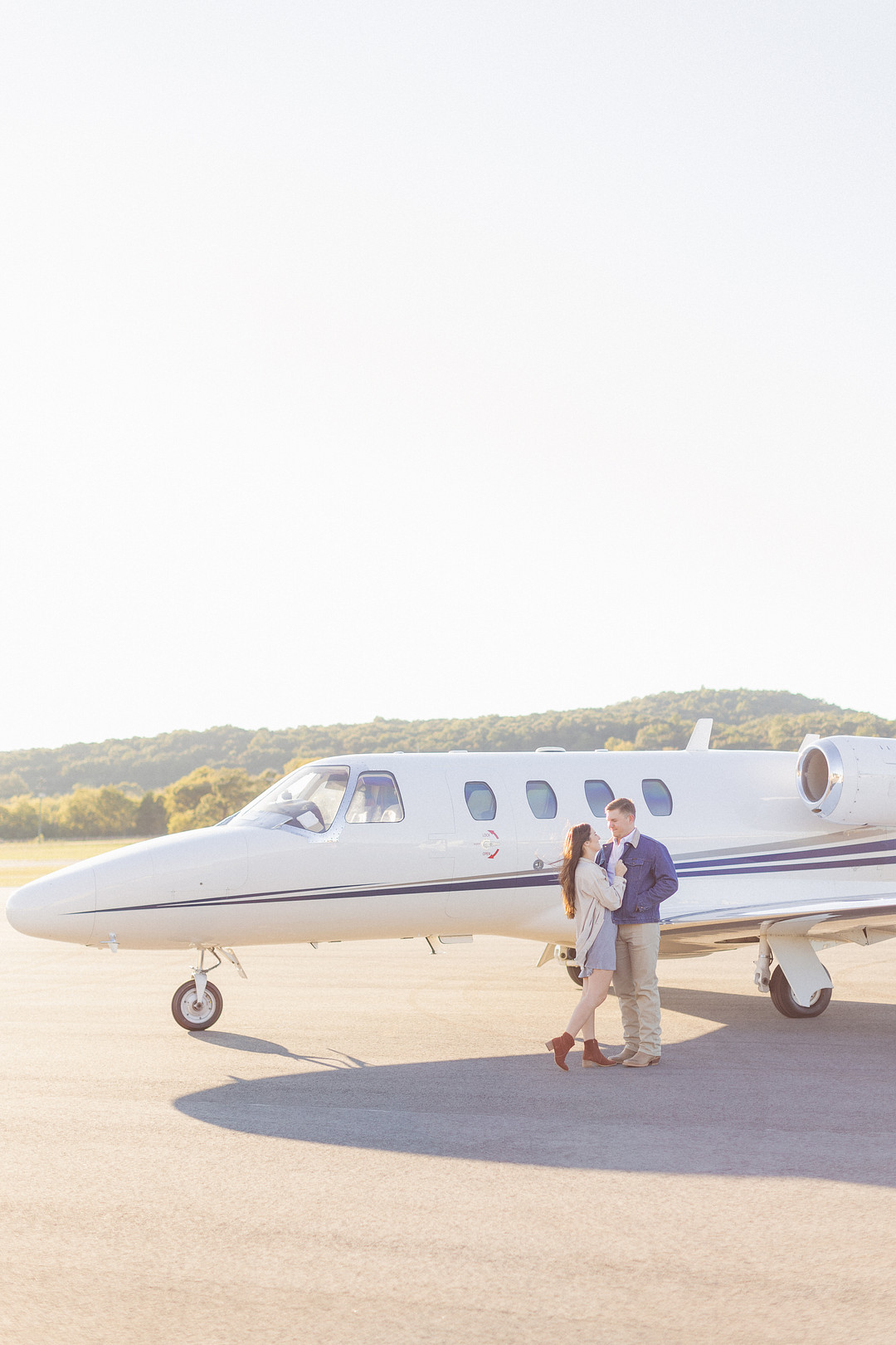 Mallory and Judd's Private Jet Engagement Session - Brides & Weddings ...