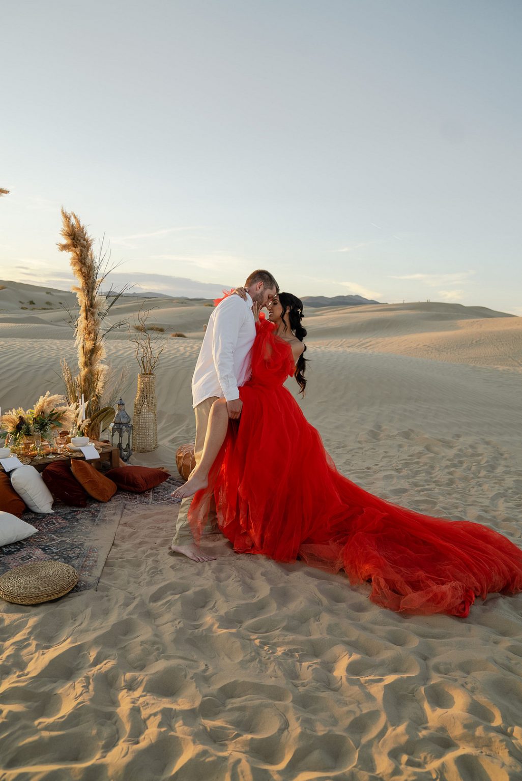 Amani and Mike's Little Sahara Sand Dunes Bridal Shoot - Brides ...