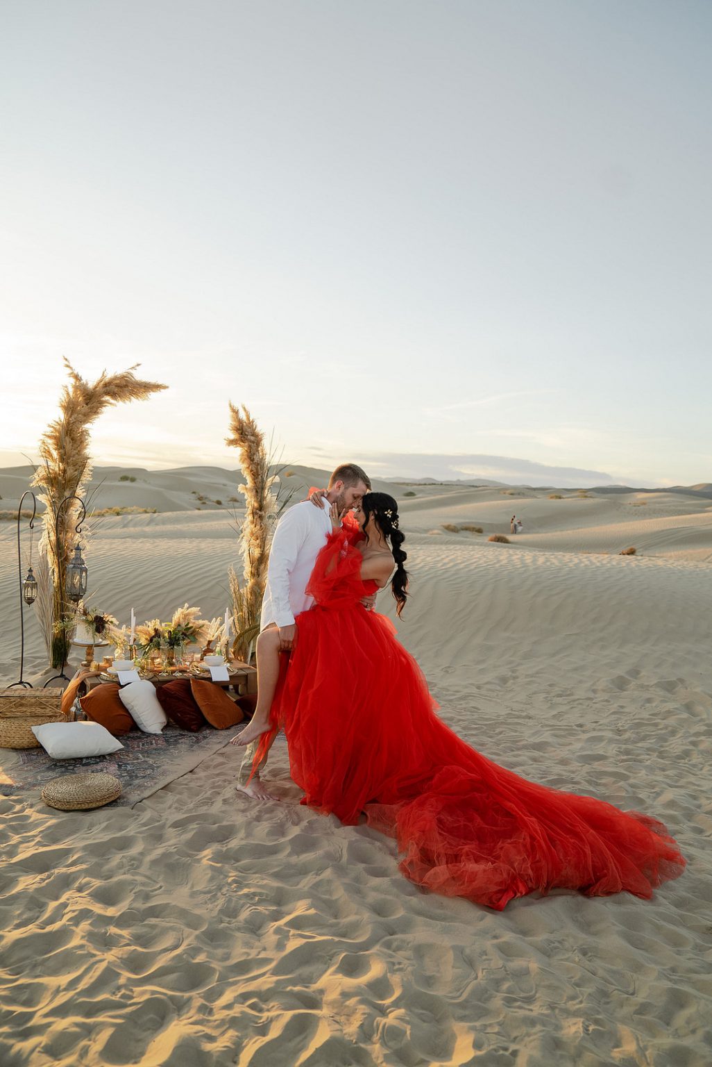 Amani and Mike's Little Sahara Sand Dunes Bridal Shoot - Brides ...
