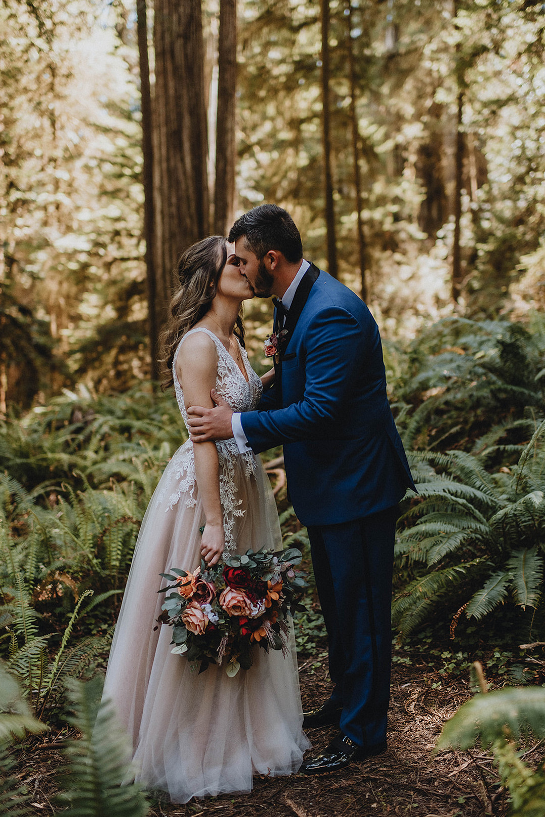 Alyssa and Cody's Intimate Elopement in the Redwoods of Northern California - Brides & Weddings ...