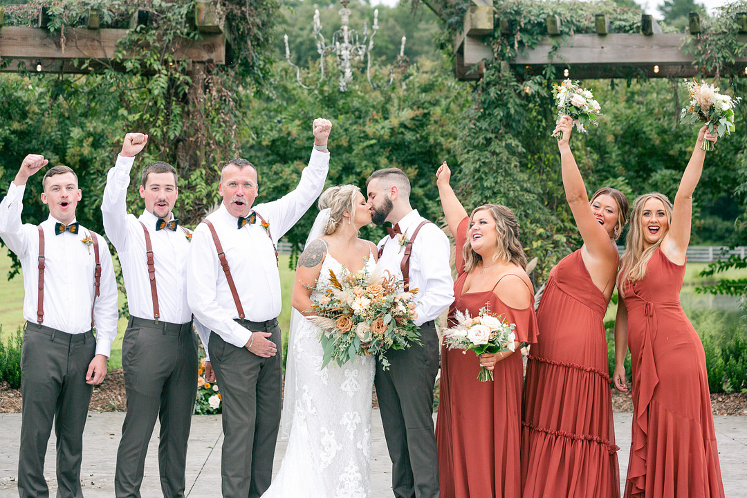 Alyssa and Isaac's Boho Wedding at Howe Farms Apple Barn - Brides ...