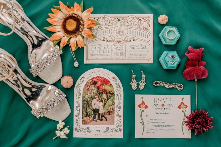 Melissa and Willoughby's Jewel-Toned Fall Wedding at Manor Country Club ...