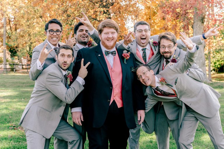 Melissa and Willoughby's Jewel-Toned Fall Wedding at Manor Country Club ...