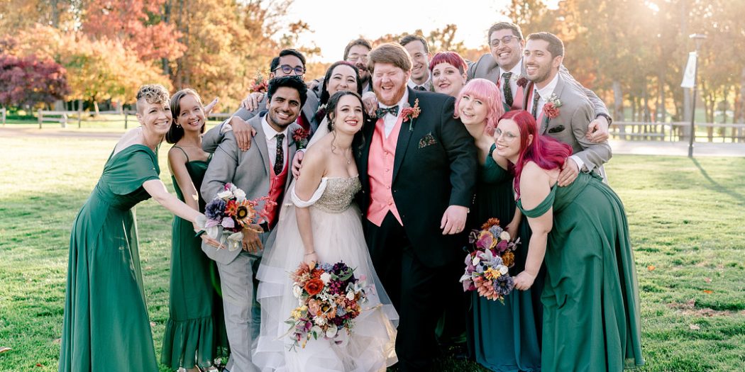 Melissa and Willoughby's Jewel-Toned Fall Wedding at Manor Country Club ...