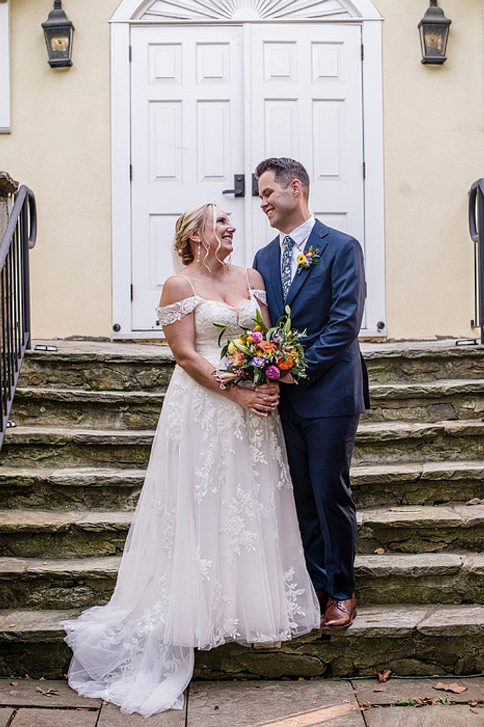 Miranda and Jamie's Wildflower Wedding at Buchanan Hall - Brides ...