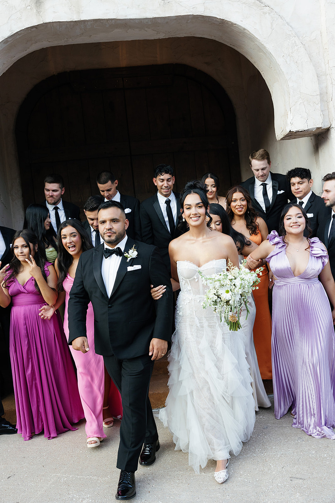 Emily and Victor's White Wildflower Wedding at Villa Antonia - Brides ...