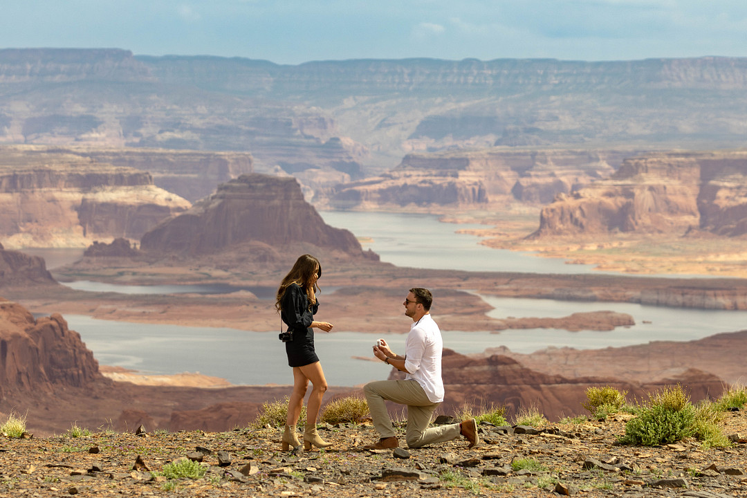 Hannah and Zachary's Helicopter Proposal at Amangiri - Brides ...