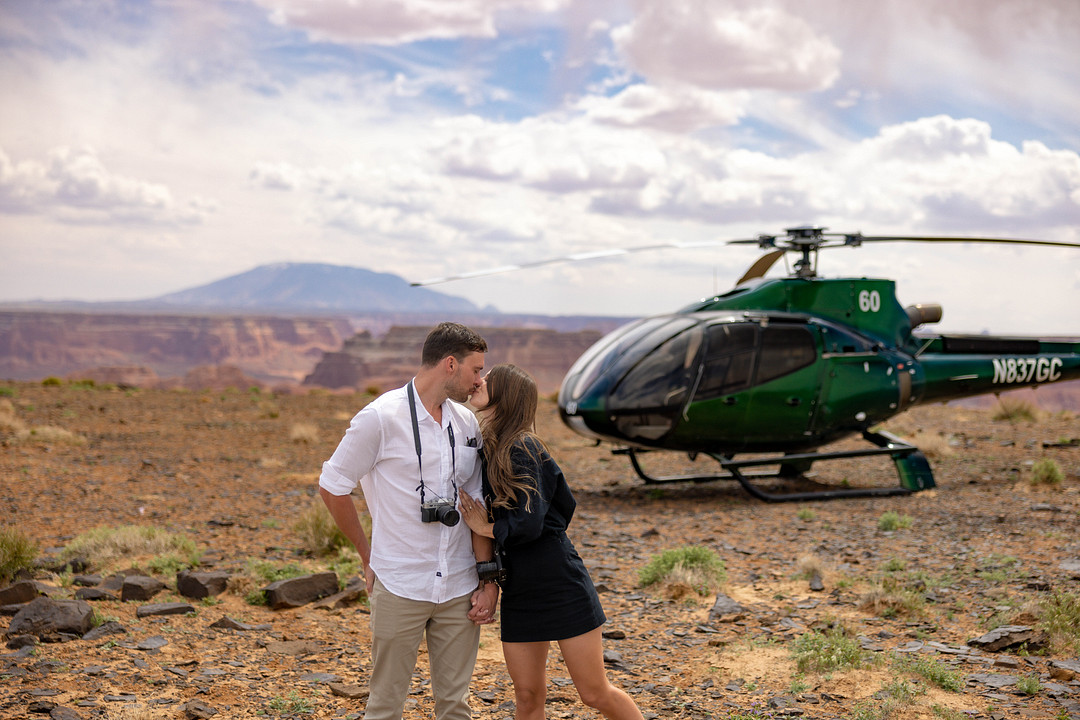Hannah and Zachary's Helicopter Proposal at Amangiri - Brides ...