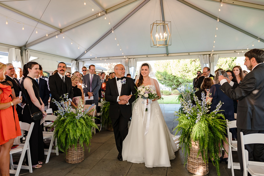Jessica and Andrew's Outdoor Country Club Wedding - Brides & Weddings ...