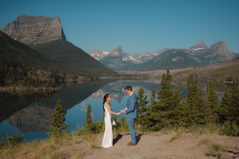 Kat and Mark's Elegant Mountain Elopement in Glacier National Park ...