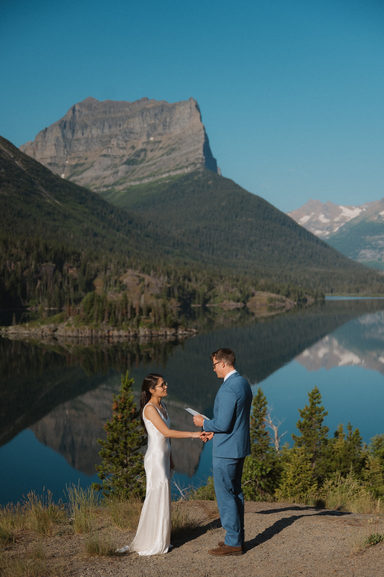 Kat and Mark's Elegant Mountain Elopement in Glacier National Park ...