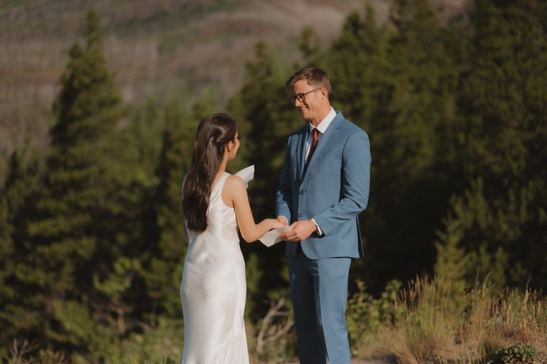 Kat and Mark's Elegant Mountain Elopement in Glacier National Park ...
