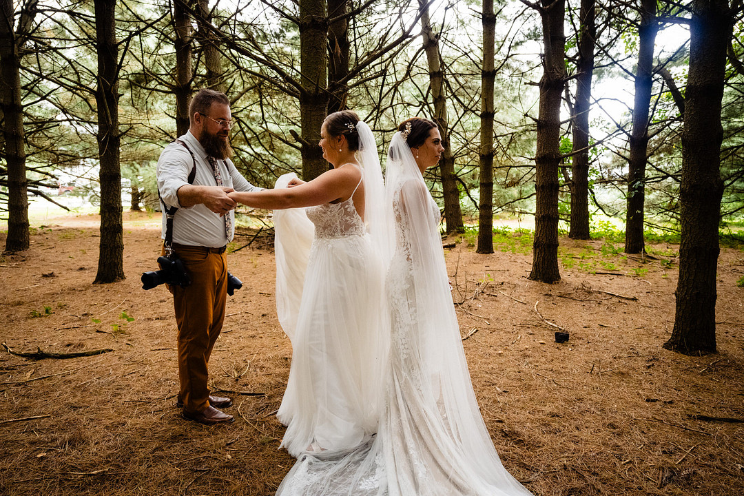 Alex and Haley's Fall Wedding at Buss Farms - Brides & Weddings Magazine