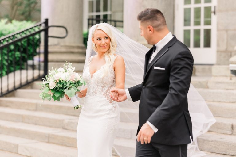 Courtney and Craig's Colorful Spring Wedding at Ellis Preserve - Brides ...