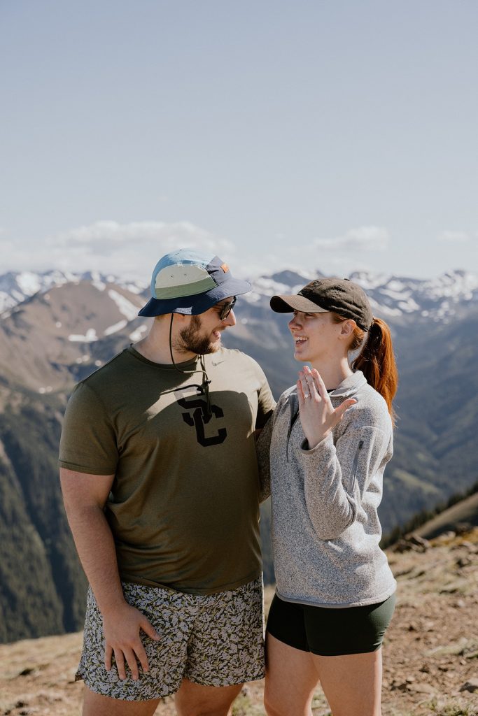 Lisa and Adam's Surprise Adventure Proposal at Olympic National Park ...