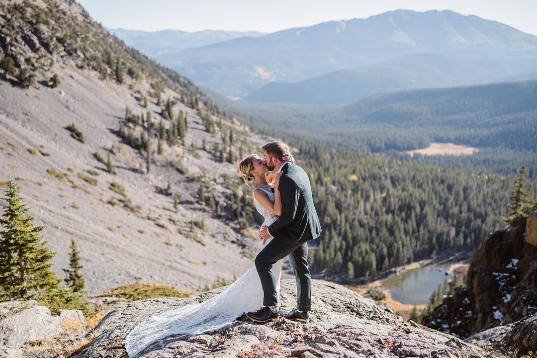 Kelsey and Eric's Fall Family Adventure Elopement in Colorado - Brides & Weddings Magazine