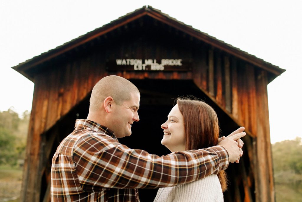 Chelsie and Joe's Enchanting Engagement at Watson Mill Bridge State ...