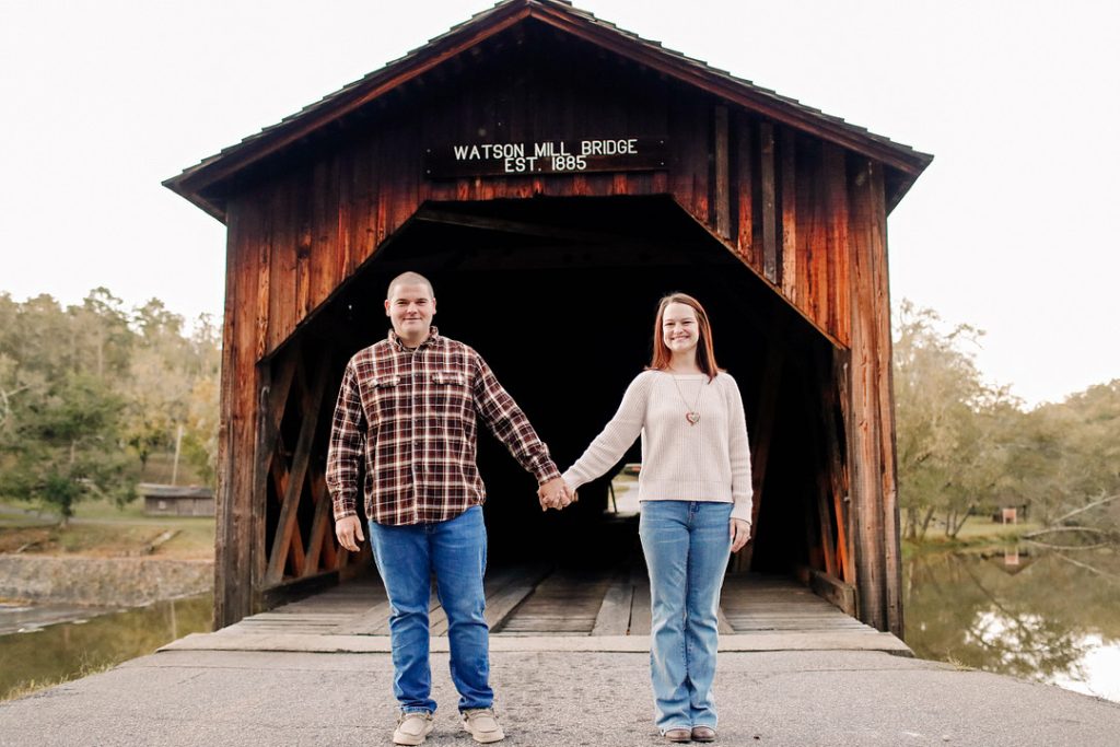 Chelsie and Joe's Enchanting Engagement at Watson Mill Bridge State ...