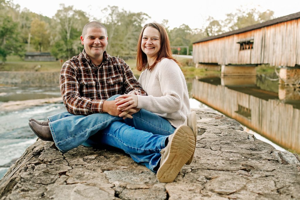 Chelsie and Joe's Enchanting Engagement at Watson Mill Bridge State ...