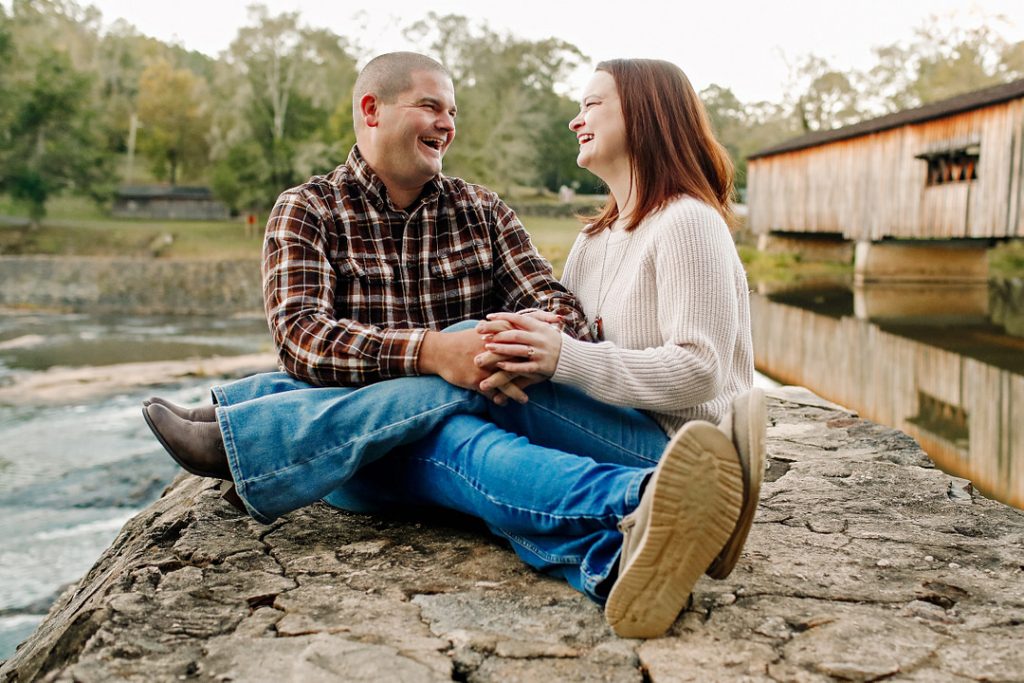 Chelsie and Joe's Enchanting Engagement at Watson Mill Bridge State ...