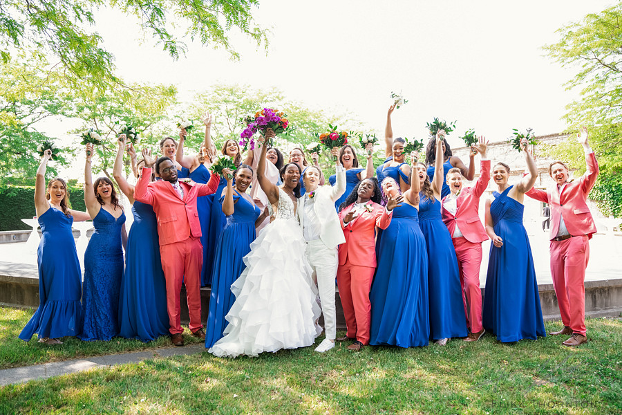 Kathleen and Gabrielle's Colorful Wedding at 63rd St Beach House ...