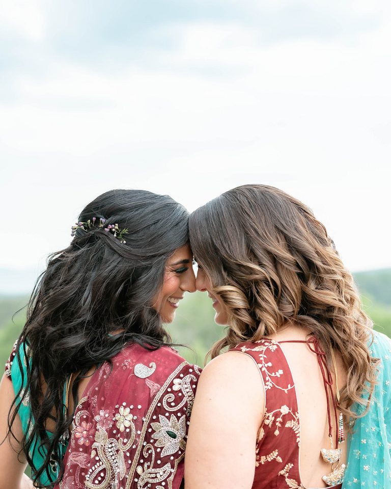 Pooja and Bea's Romantic Multicultural Wedding at Bruce's Barn - Brides ...