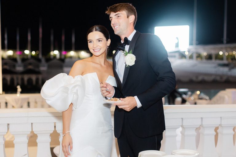 Rebecca and Austin's Classic Black and White Wedding at the World ...