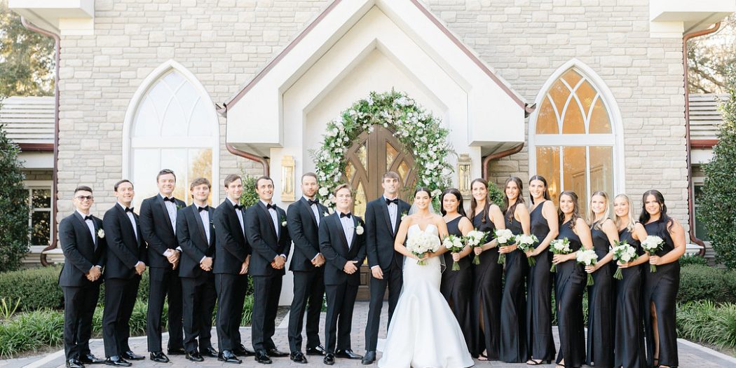 Rebecca and Austin's Classic Black and White Wedding at the World ...