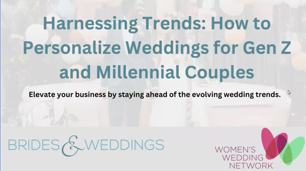 Harnessing Trends: How to Personalize Weddings for Gen Z and Millennial ...