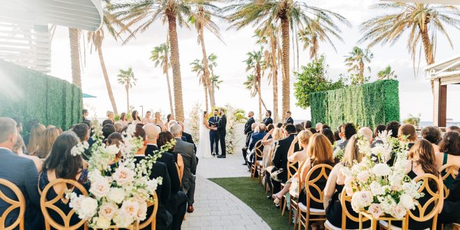 Kristen and John's Waterfront Wedding at Wyndham Grand - Brides ...