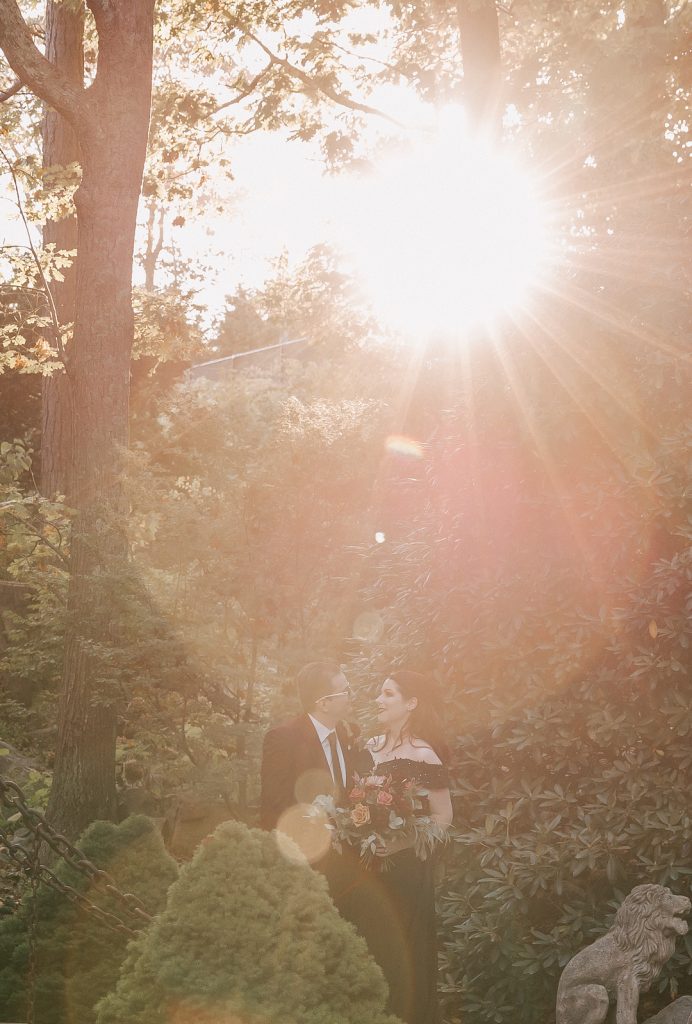 Erin and John's Romantic Goth Wedding at Hammond Castle - Brides ...