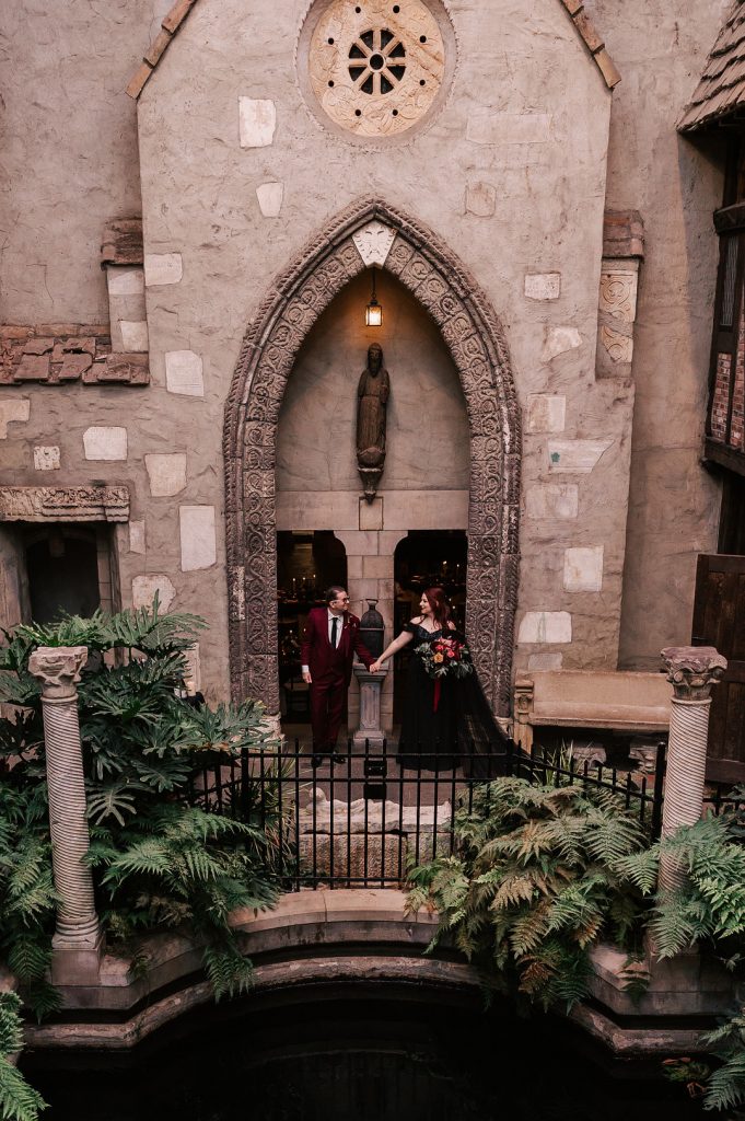 Erin and John's Romantic Goth Wedding at Hammond Castle - Brides ...