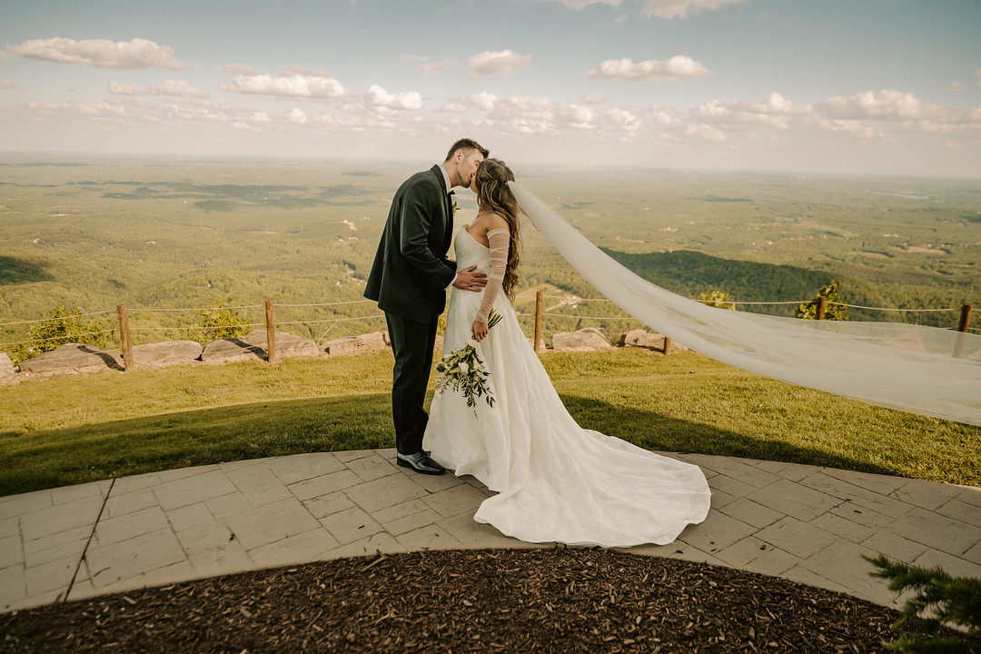 Alena and Wade's Wedding of Love and Light on Glassy Mountain - Brides ...