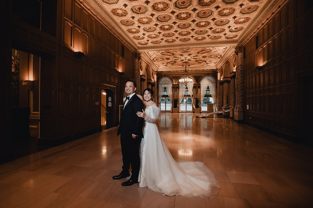 Mayra and Marcus's Regal Wedding at St. Vincent de Paul Church - Brides ...