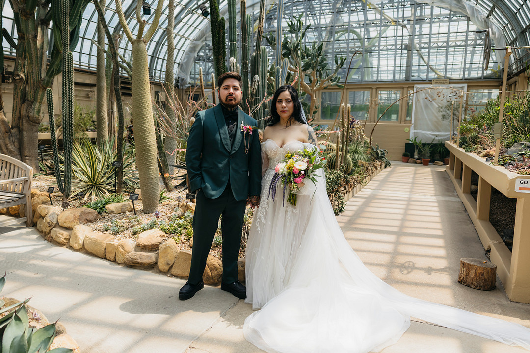 Amalia and Victor’s Modern Greenhouse Loft Wedding with Romantic Non ...