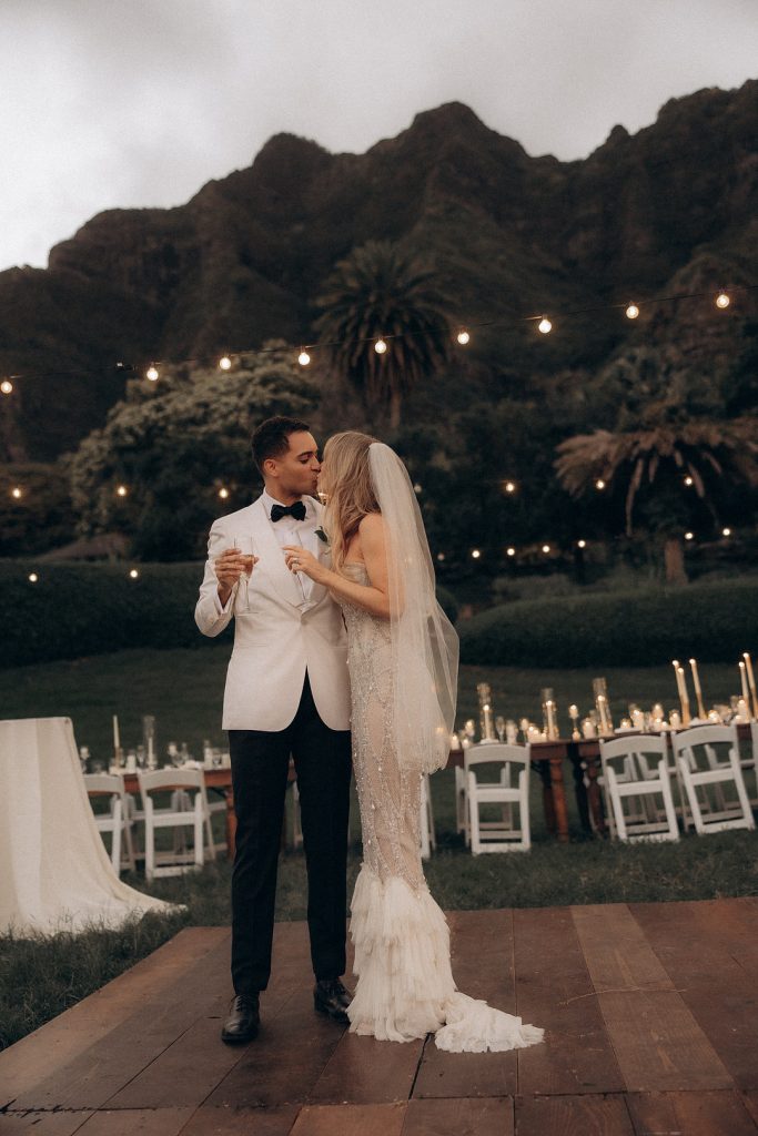 Stephanie and Wellington’s Romantic and Intimate Wedding Under the ...