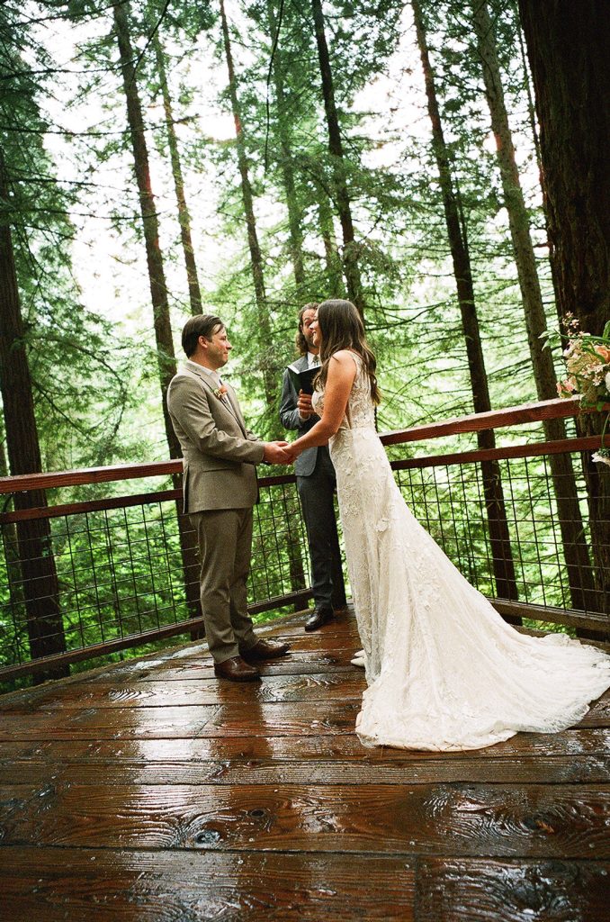 Emily and Jason's Rainy Redwood Forest Wedding at Hoyt Arboretum - Brides & Weddings Magazine