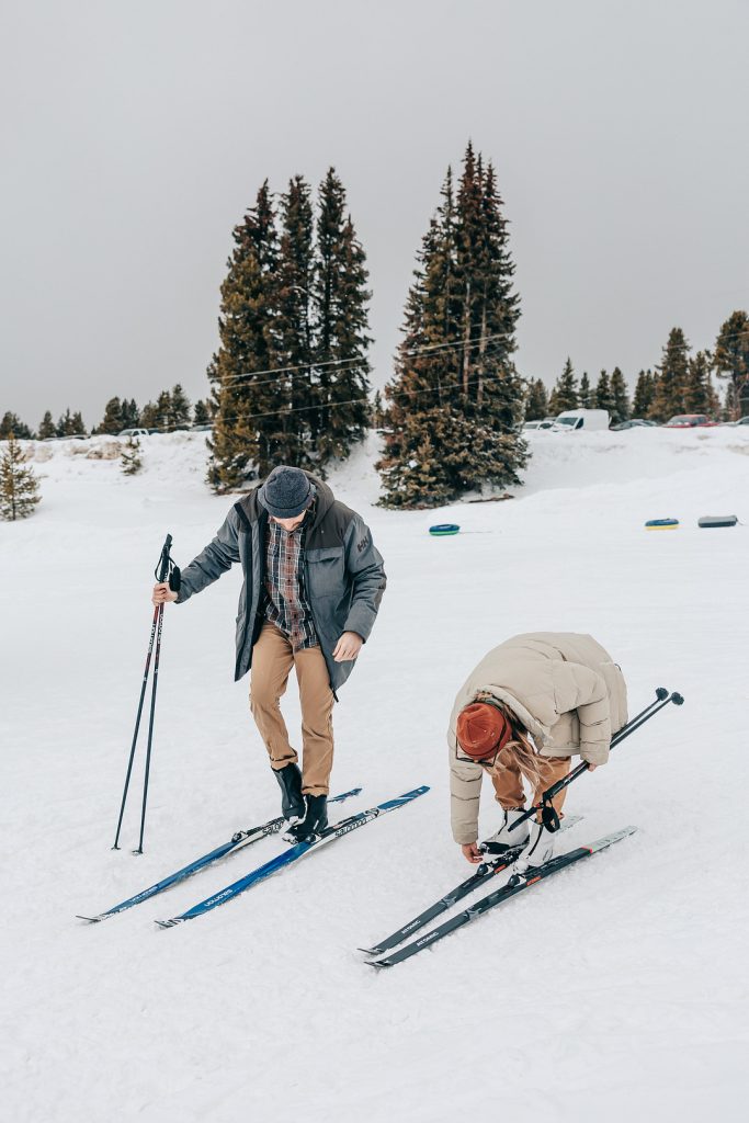Alex and Devon's Cross Country Ski Adventure Engagement - Brides ...