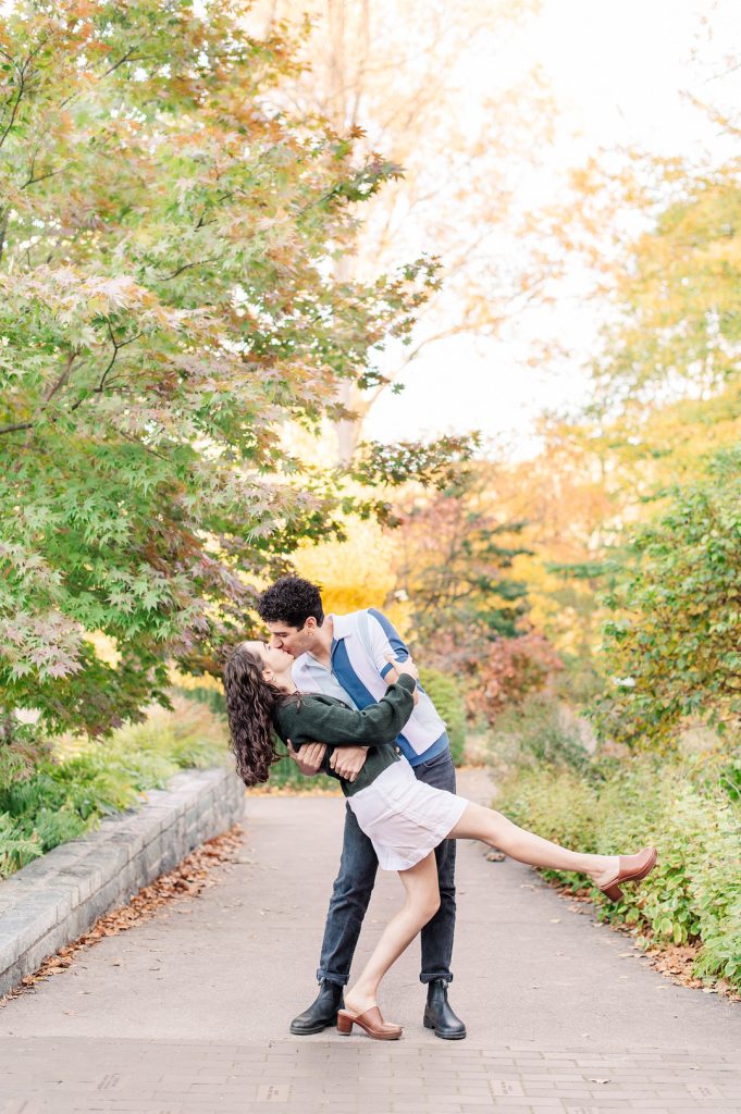 Emily and Eitan's Colorful Fall Engagement at Brookside Gardens ...